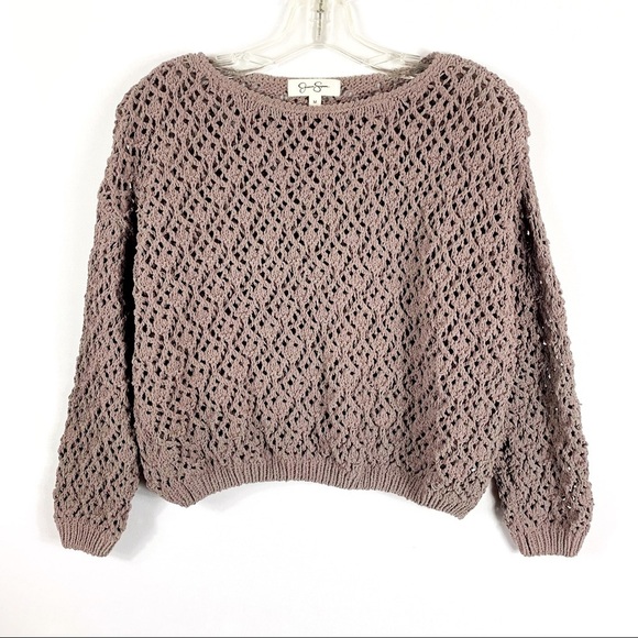 Jessica Simpson | Sweaters | Jessica Simpson Open Knitted Crochet ...